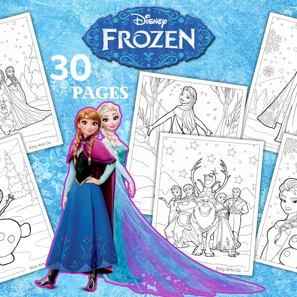 Frozen 2 Coloring Book - Etsy