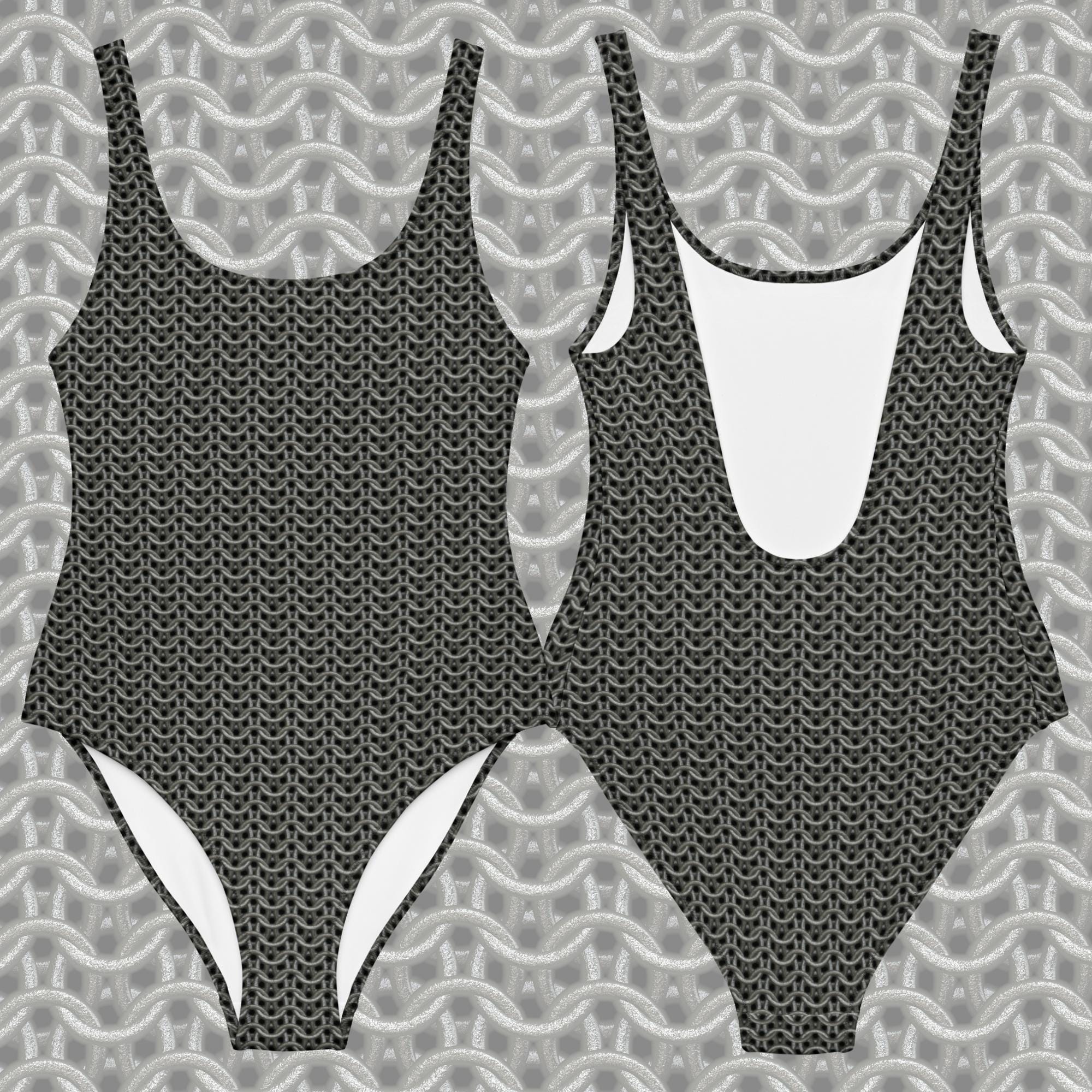 Battle-ready Chainmail Swimsuit – Warrior Chic Swimwear Sizes XS-3XL ...