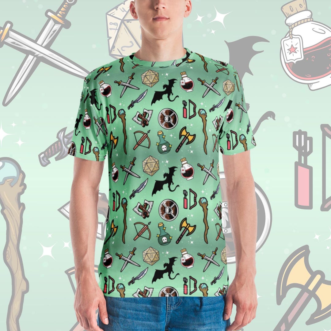 Geeky Fantasy T-shirt for Dnd Players Fans of Tabletop Gaming Unisex ...