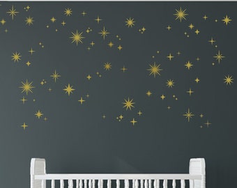 Stars Wall Stickers Star Wall Decals Stars for Walls Kids - Etsy