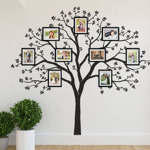 Large Family Tree Wall Decals Trees Decal Nursery Tree Wall - Etsy