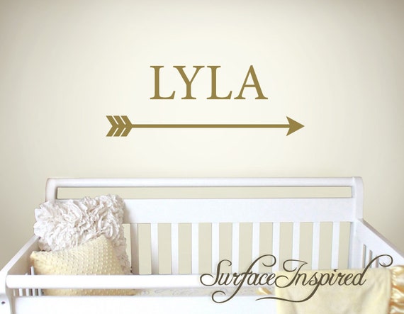 Nursery Wall Decals Personalized Names Lyla Name Decal With an - Etsy