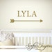 Nursery Wall Decals Personalized Names Lyla Name Decal With an Arrow ...