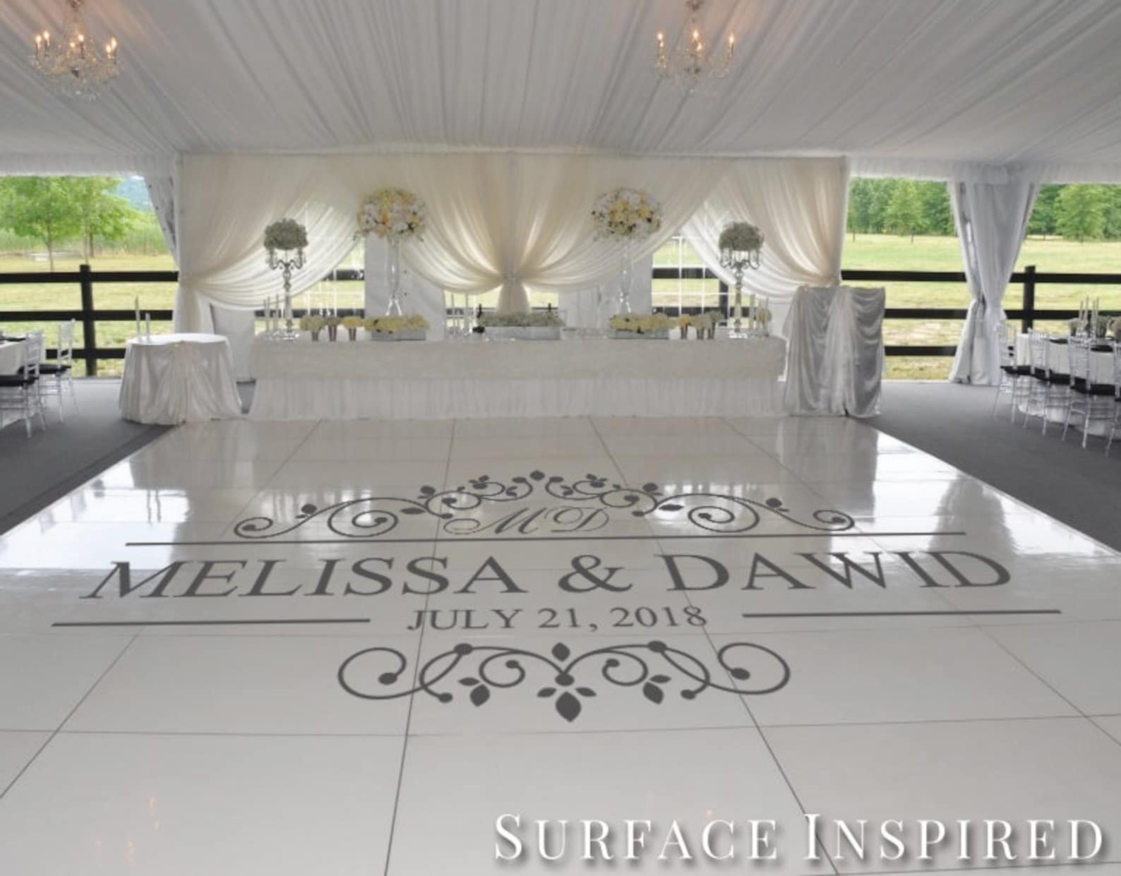 Wedding Floor Sticker for Dance Floors Vinyl Floor Sticker - Etsy