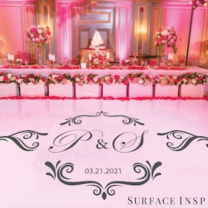 Wedding Floor Decal for Large Wedding Dance Floor Vinyl Decal - Wedding ...