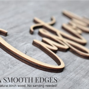 Wooden Name Signs Wooden Letters Personalized Wood Design Laser Cut Out ...