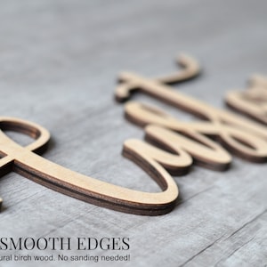 Wooden Name Signs Wooden Letters Personalized Wood Design Laser Cut Out ...