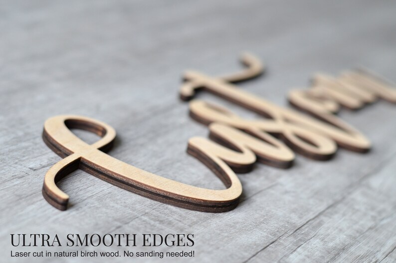 Wooden Letters Personalized Name Wood Design Cut Out Any Font Name ...