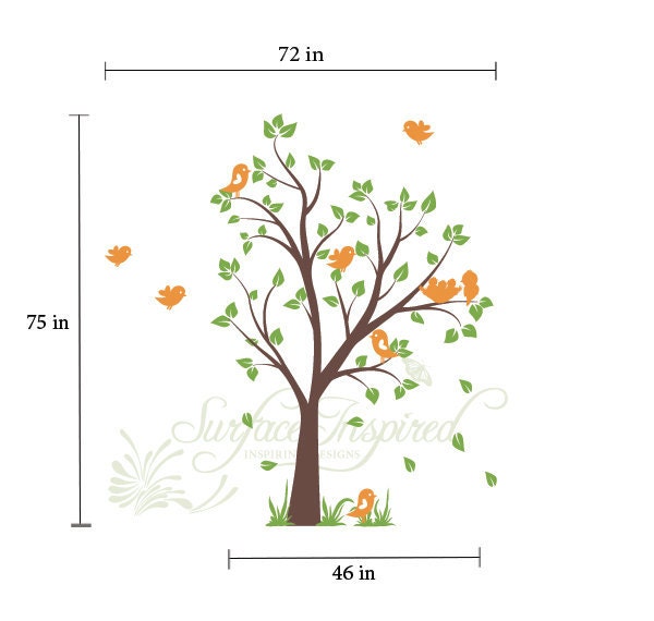Nursery Wall Decals Baby garden tree wall decal for boys and | Etsy