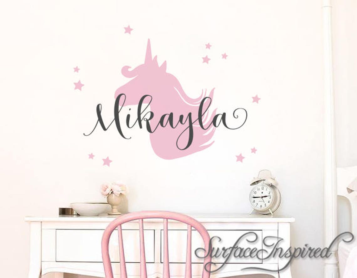 Nursery Wall Decals. Personalized Names Wall Decal With | Etsy
