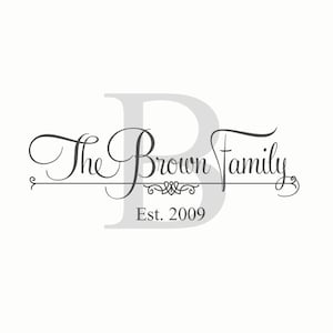 Wall Decals Quote - Personalized Family Name Wall Decal Name Monogram ...