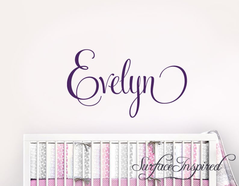 Name Wall Decal Kids Nursery Name Wall Decal Nursery Wall | Etsy