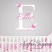 Nursery Wall Decals. Ellie With Flying Butterfles Name Wall Decal. Name ...