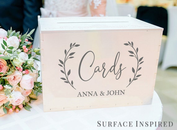 Personalized Decal for Wedding Card Box Custom Sticker for - Etsy