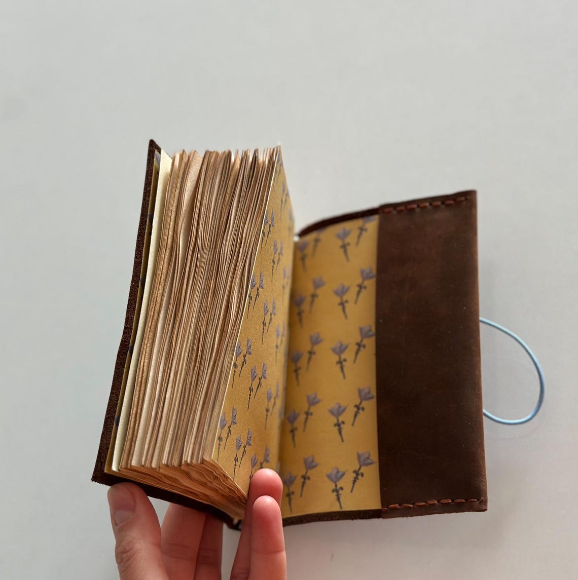 Leather Pocket Diary, Travel Book, Mini Journal, Tiny Notebook With ...