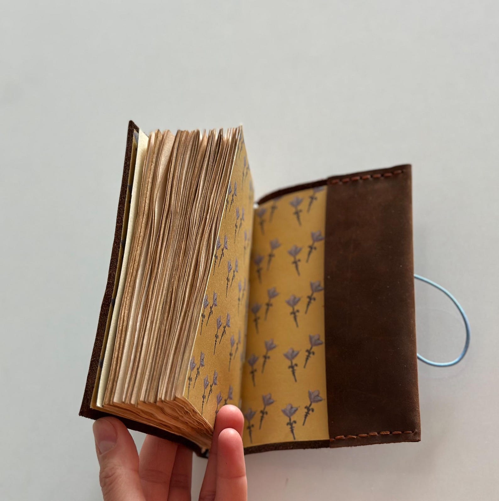 Leather Pocket Diary, Travel Book, Mini Journal, Tiny Notebook With ...