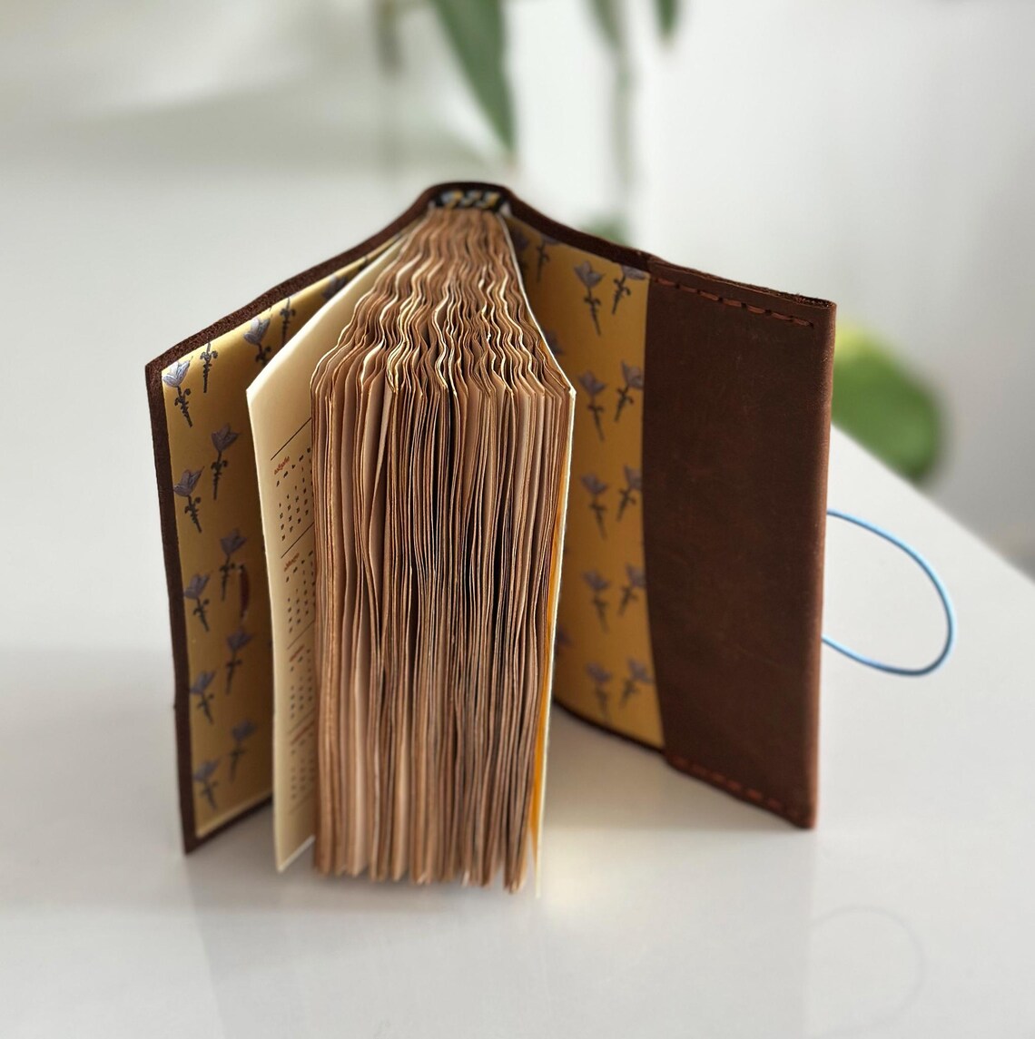 Leather Pocket Diary, Travel Book, Mini Journal, Tiny Notebook With ...