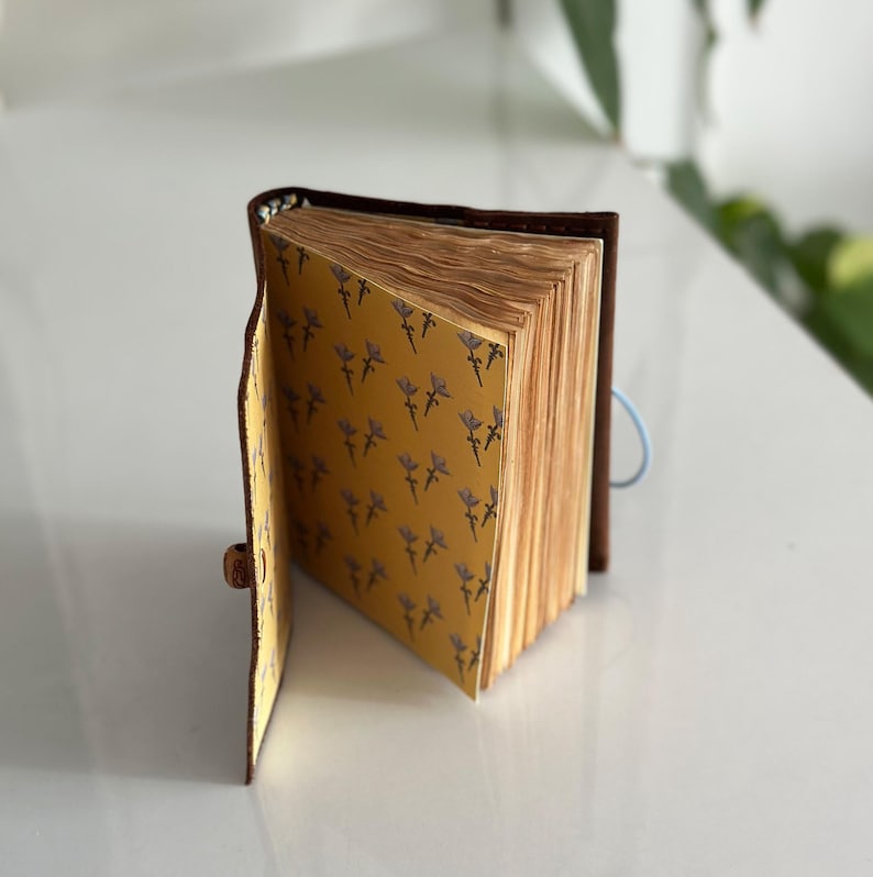 Leather Pocket Diary, Travel Book, Mini Journal, Tiny Notebook With ...