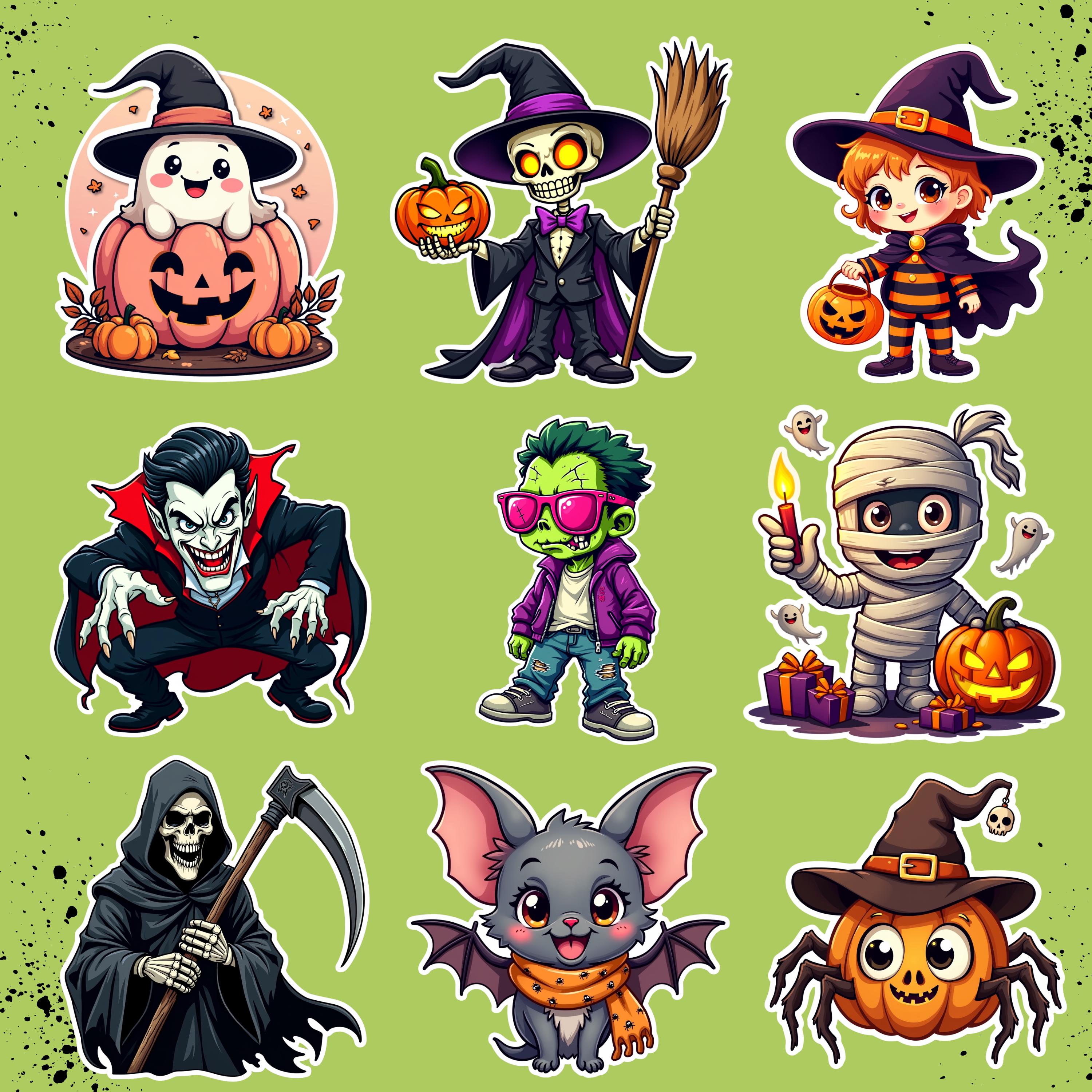 Ultimate Halloween Sticker Bundle – 200+ Pngs, Cute, Spooky & Aesthetic ...