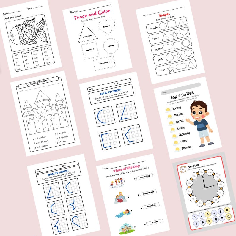 75 Preschool Number Tracing Worksheets | Counting 1–20 Math PDF ...