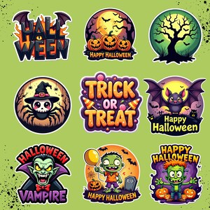 Ultimate Halloween Sticker Bundle – 200+ Pngs, Cute, Spooky & Aesthetic ...