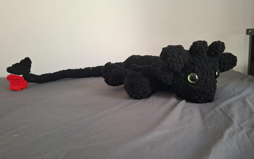 Handmade Toothles Crochet Plushie - Etsy