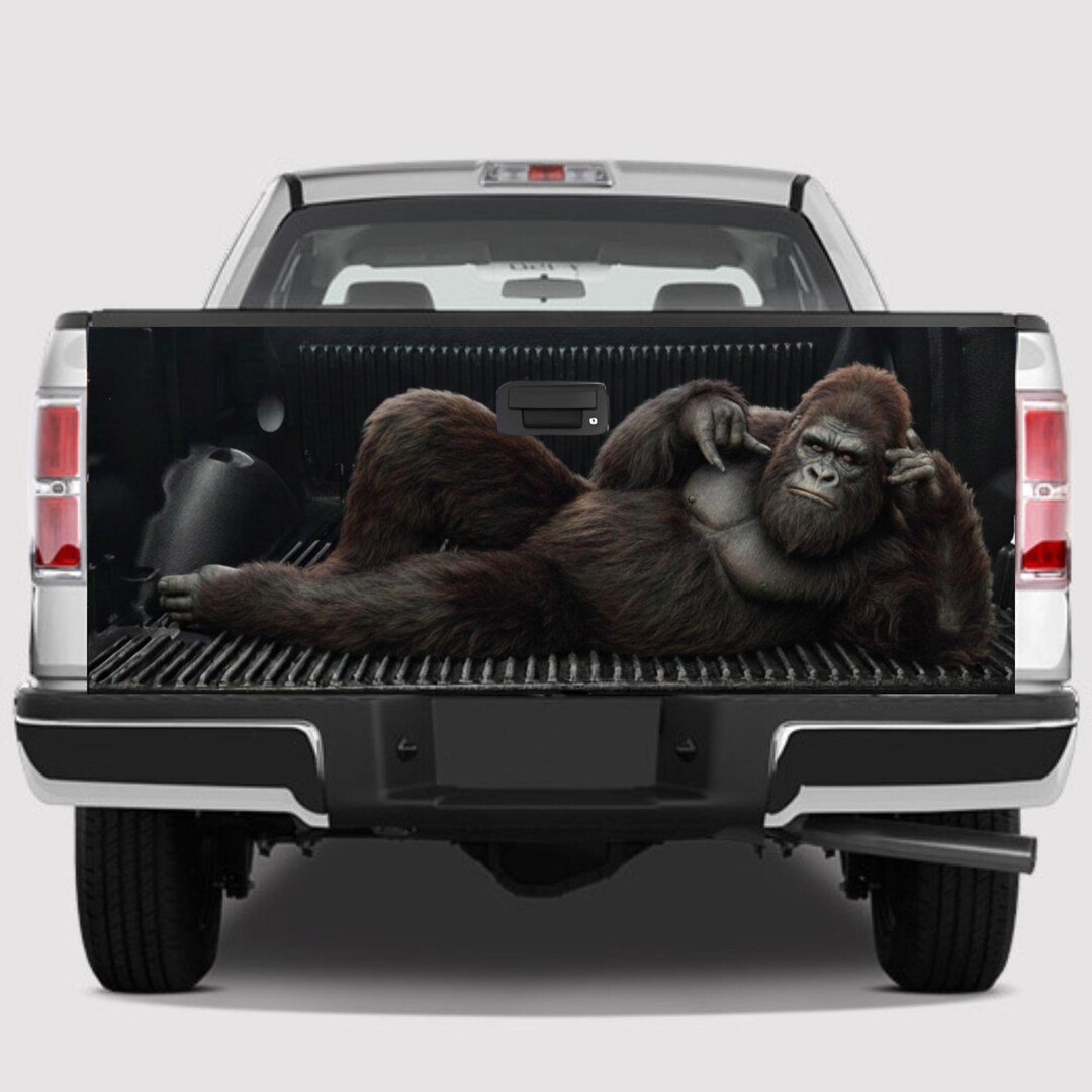 Gorilla Tailgate Vinyl Wrap Full Color Graphics Decal Bigfoot Trunk ...