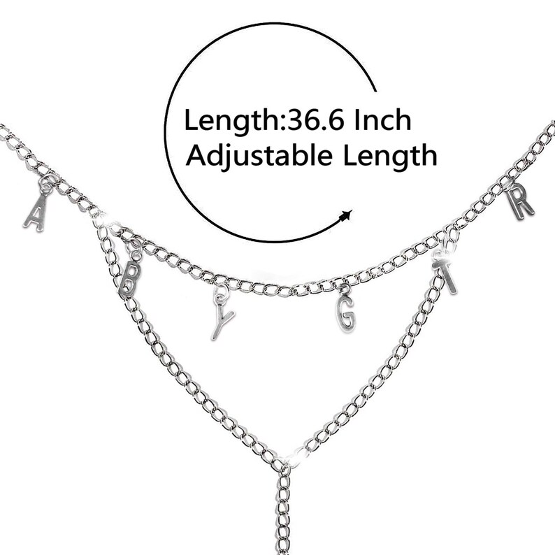 Custom Letter Chain G-string – Personalized Metal Letters on Sexy Chain ...