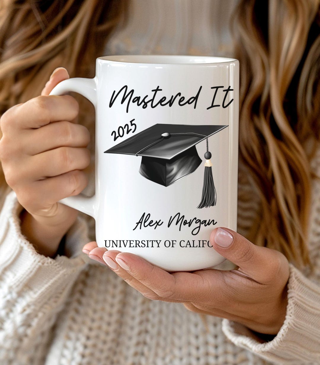 Custom Mastered It 2025 Mug, Personalized Graduation Mug, Masters ...