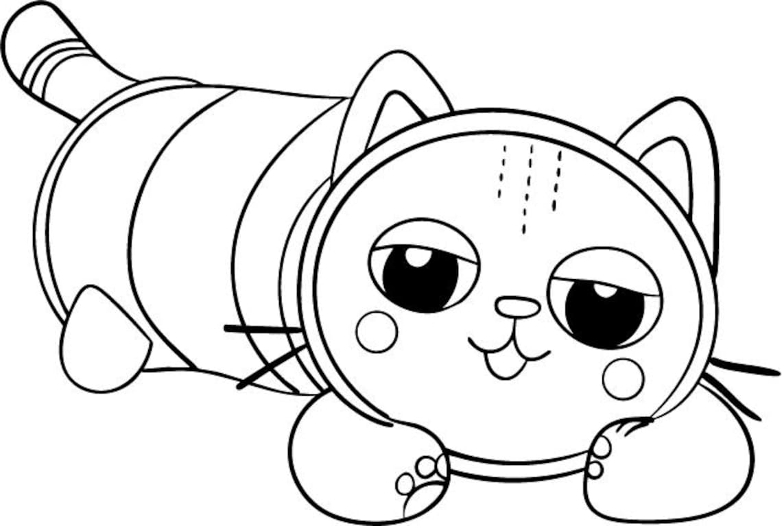 Gabby Dollhouse Gabby Kitty Fairy Cakey Mercat Pillow Cat SVG | Gabby ...