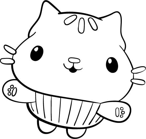 Gabby Dollhouse Gabby Kitty Fairy Cakey Mercat Pillow Cat SVG | Gabby ...