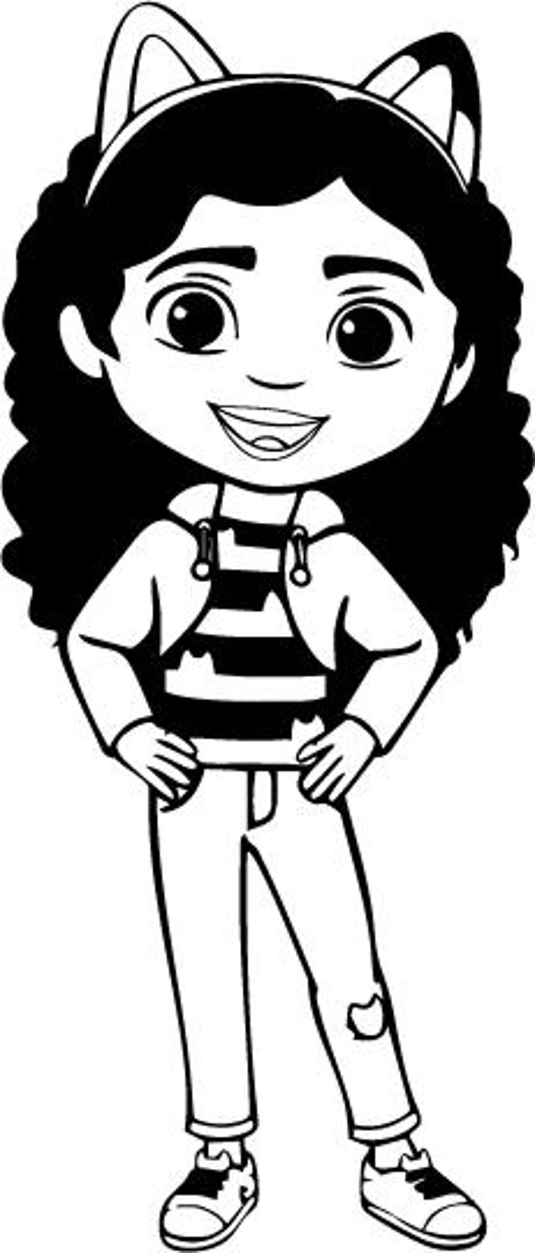 Gabby Dollhouse Gabby Kitty Fairy Cakey Mercat Pillow Cat SVG | Gabby ...