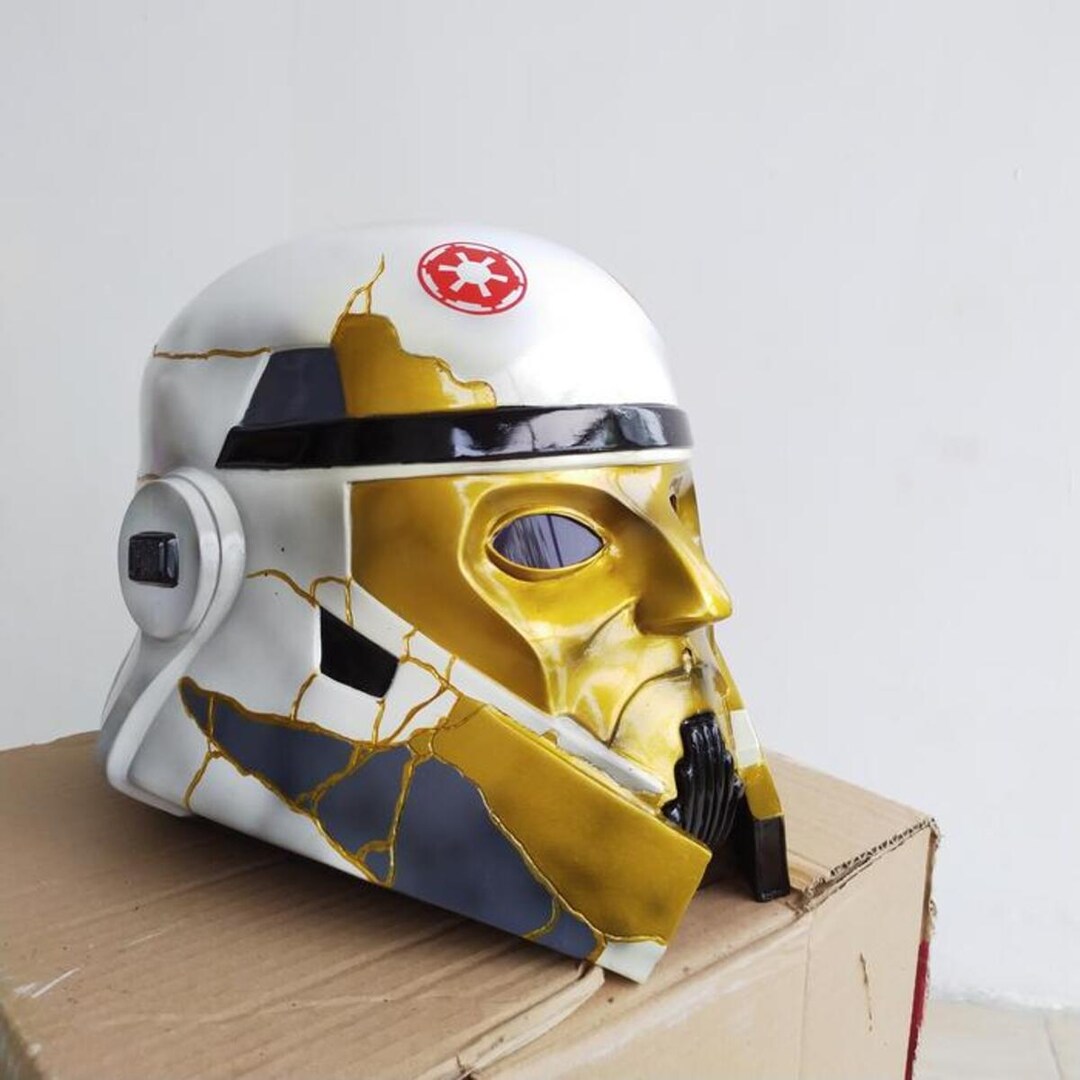 Handmade Full Face Captain's Helmet Mask, Troop Leader (tough Soldier ...