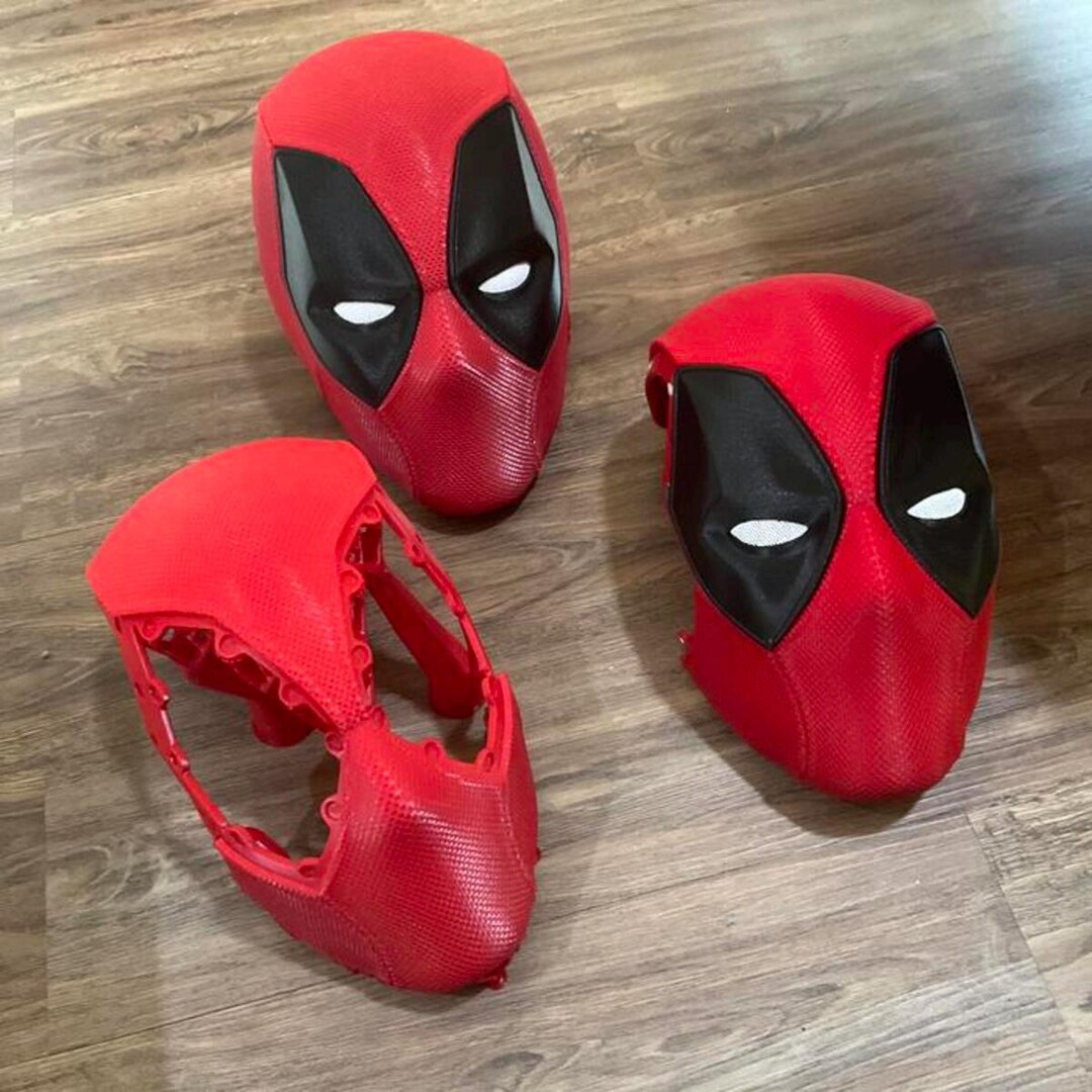 Accept Order Requests 3D Print Magnetic Red Mask Black Eyes Cosplay ...