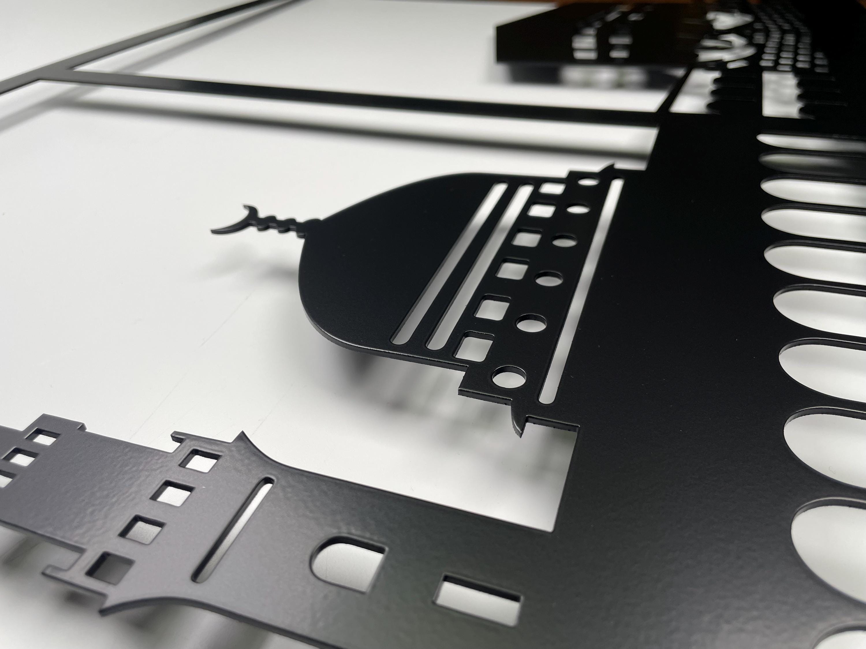 Kaaba Islamic Metal Wall Art – Sacred Black Cube, Holy Mosque Art ...