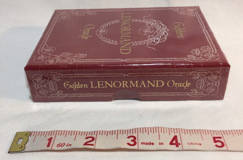 Golden Lenormand Oracle 36 Card Deck and Book - Etsy
