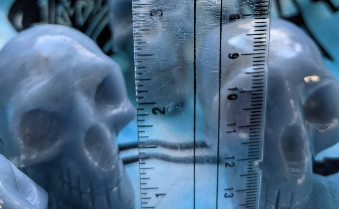 Angelite Crystal Skull 2 Inch Carved - Etsy