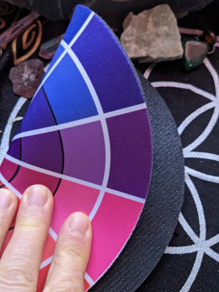 Color Wheel Mouse Pad 8 Round 1/4 Thick Color Therapy Color Wheel Tool ...