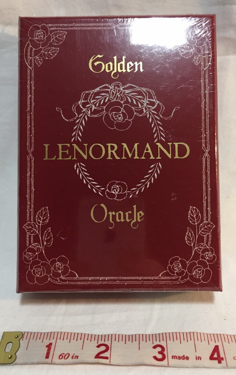 Golden Lenormand Oracle 36 Card Deck and Book - Etsy