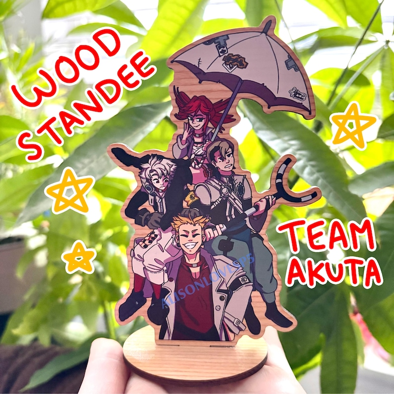 TRASH TEAM STANDEE // Wood - Etsy