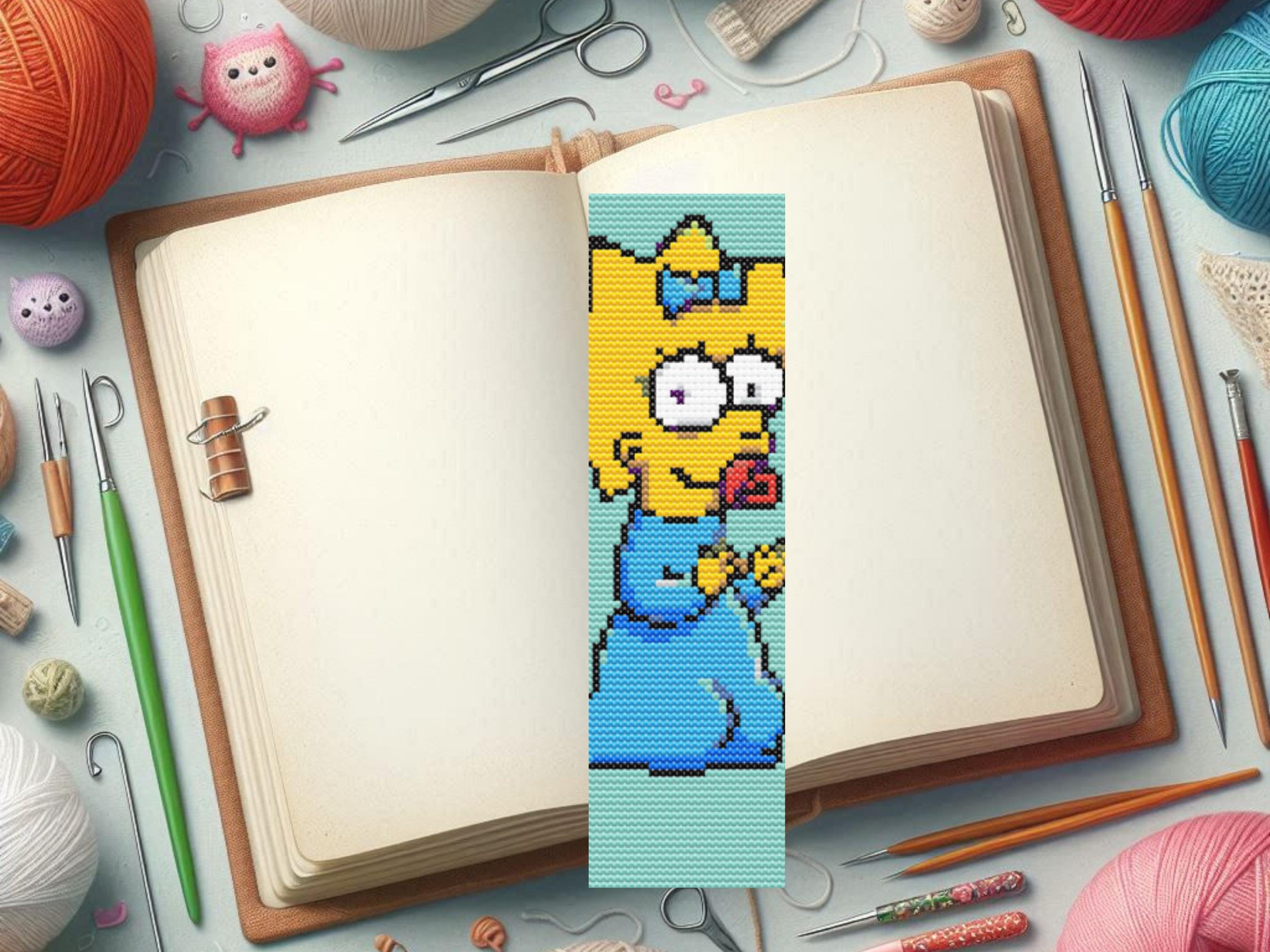 Bookmark Cross Stitch Pattern Simpsons Bookmark Cross Stitch Patterns ...