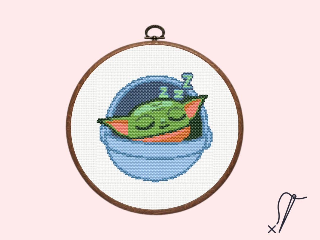 Baby Yoda Cross Stitch Pattern | Star Wars Cross Stitch Pattern ...
