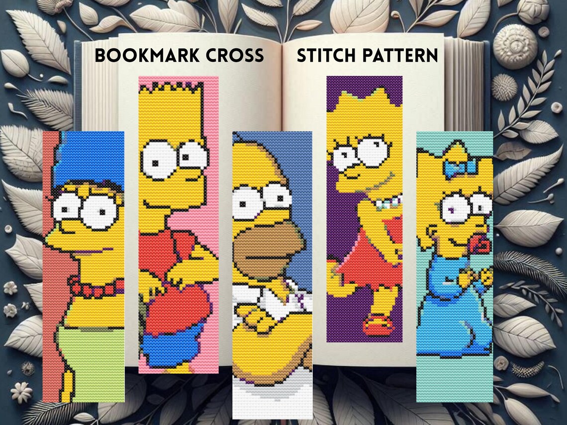 Bookmark Cross Stitch Pattern Simpsons Bookmark Cross Stitch Patterns ...