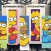 Bookmark Cross Stitch Pattern Simpsons Bookmark Cross Stitch Patterns ...