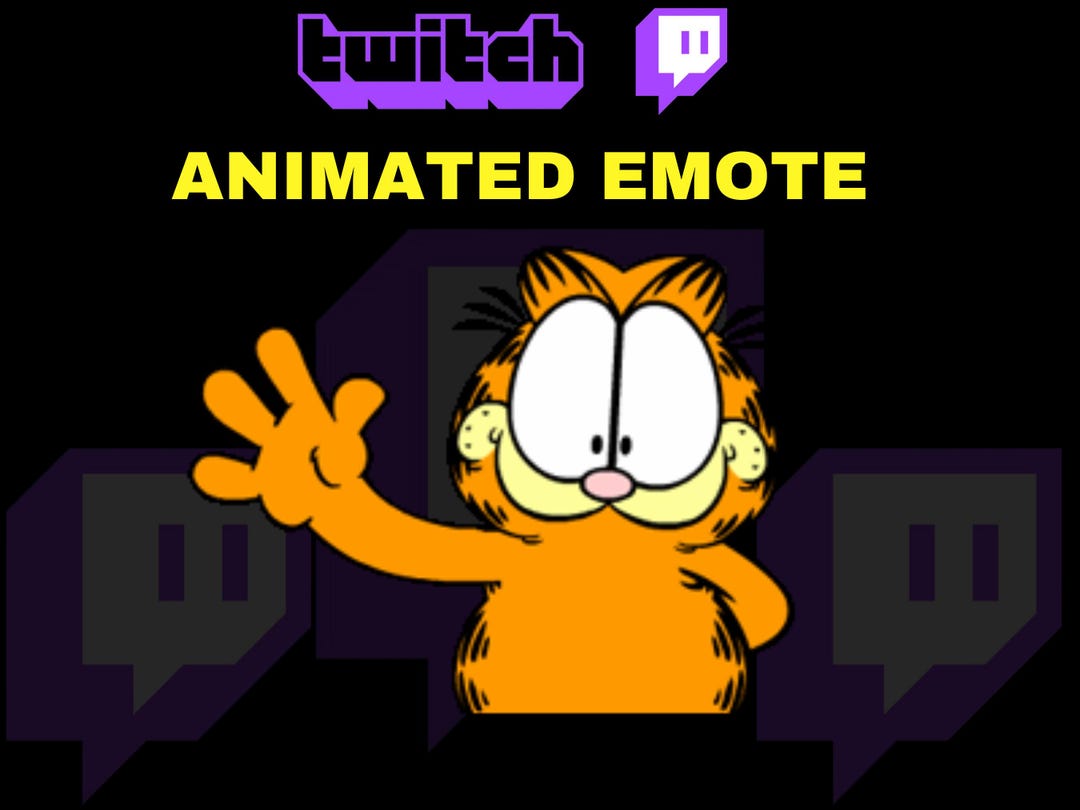 Animated Twitch Emote Kick Emote Cat Emote Hello Emote, Streamers-emote ...