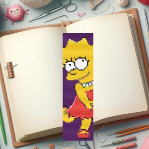 Bookmark Cross Stitch Pattern Simpsons Bookmark Cross Stitch Patterns ...
