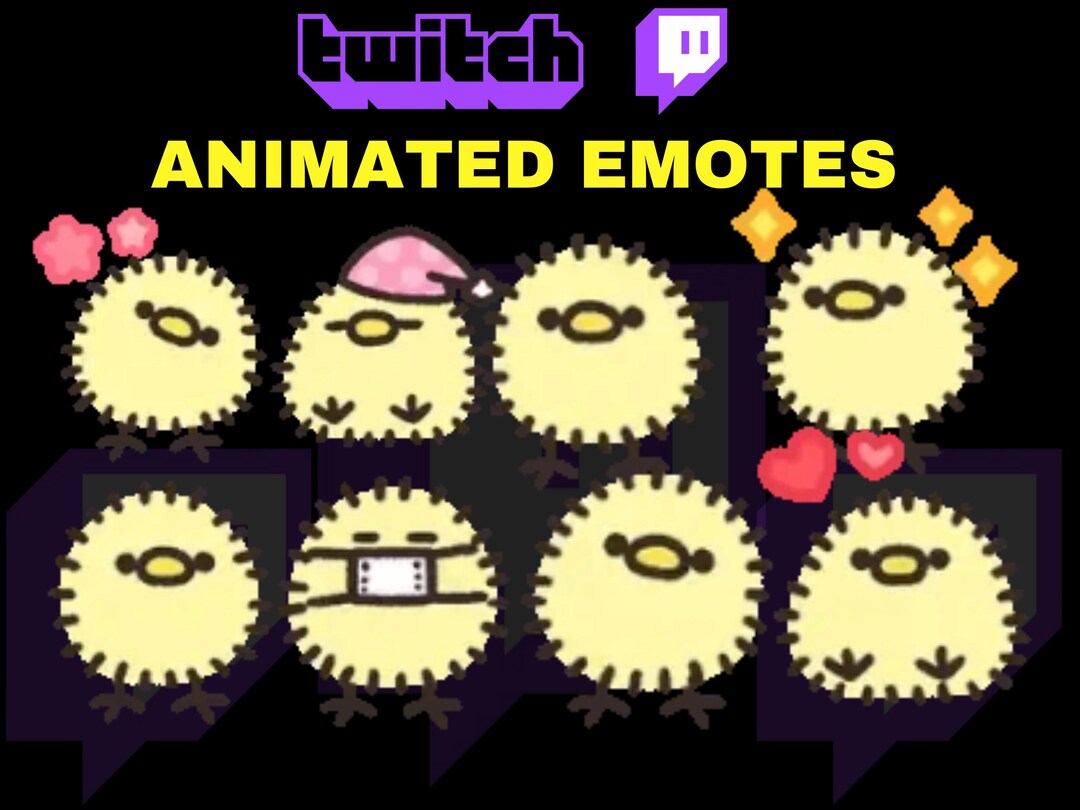 Animated Twitch Emote Pack | Kick Emote | Chick Emote | Baby Bird Emote ...