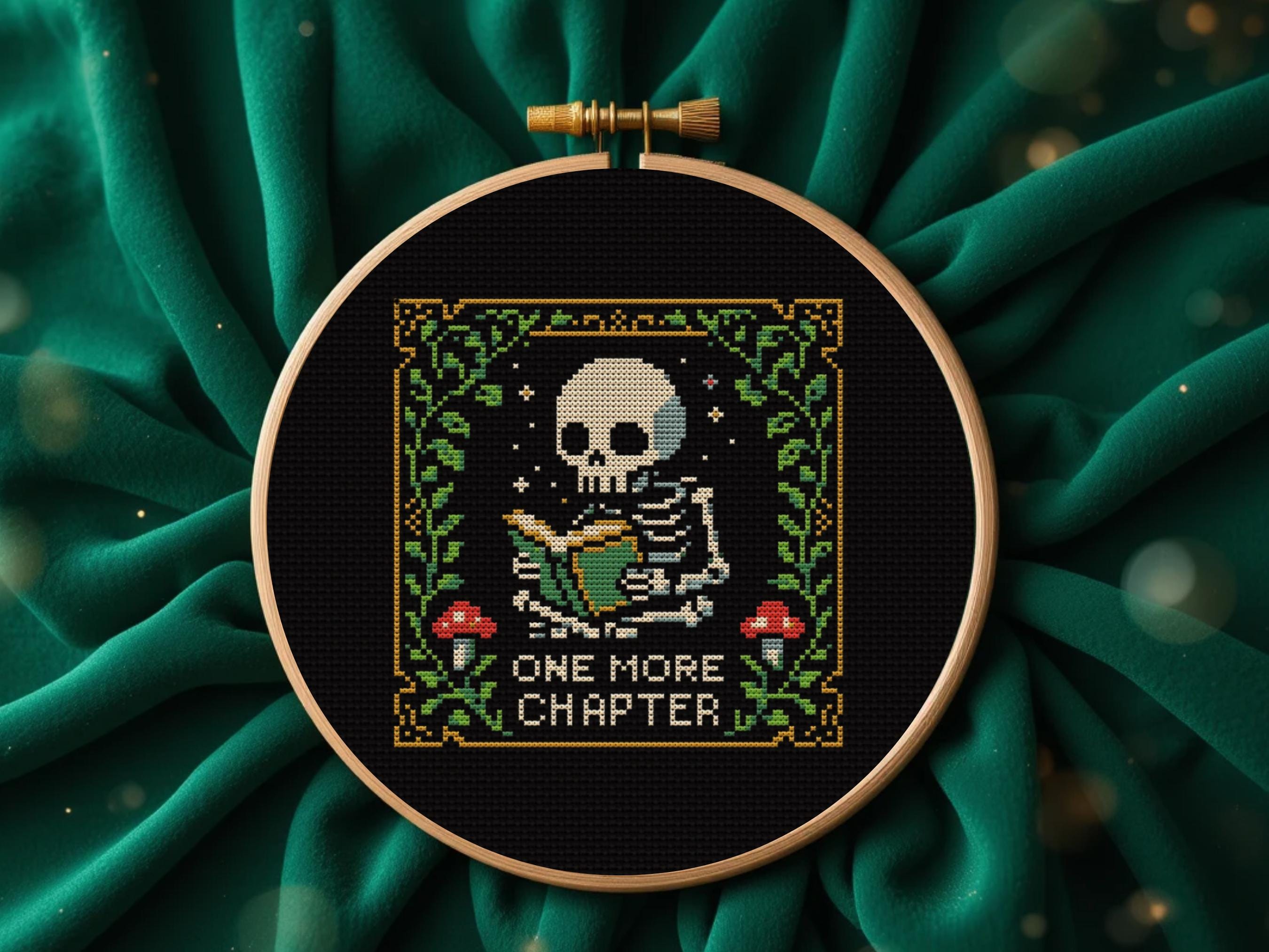 One More Chapter Cross Stitch Pattern | Book Lover Cross Stitch Pattern ...