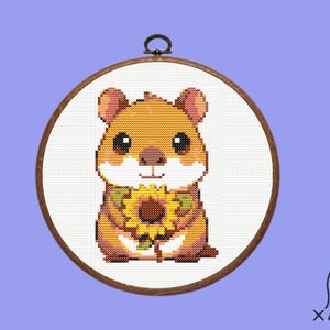 Capybara Stitch Pattern | Baby Capybara Cross Stitch Pattern, Instant ...