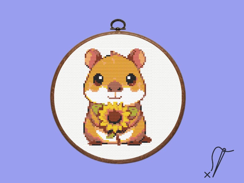 Capybara Stitch Pattern | Baby Capybara Cross Stitch Pattern, Instant ...
